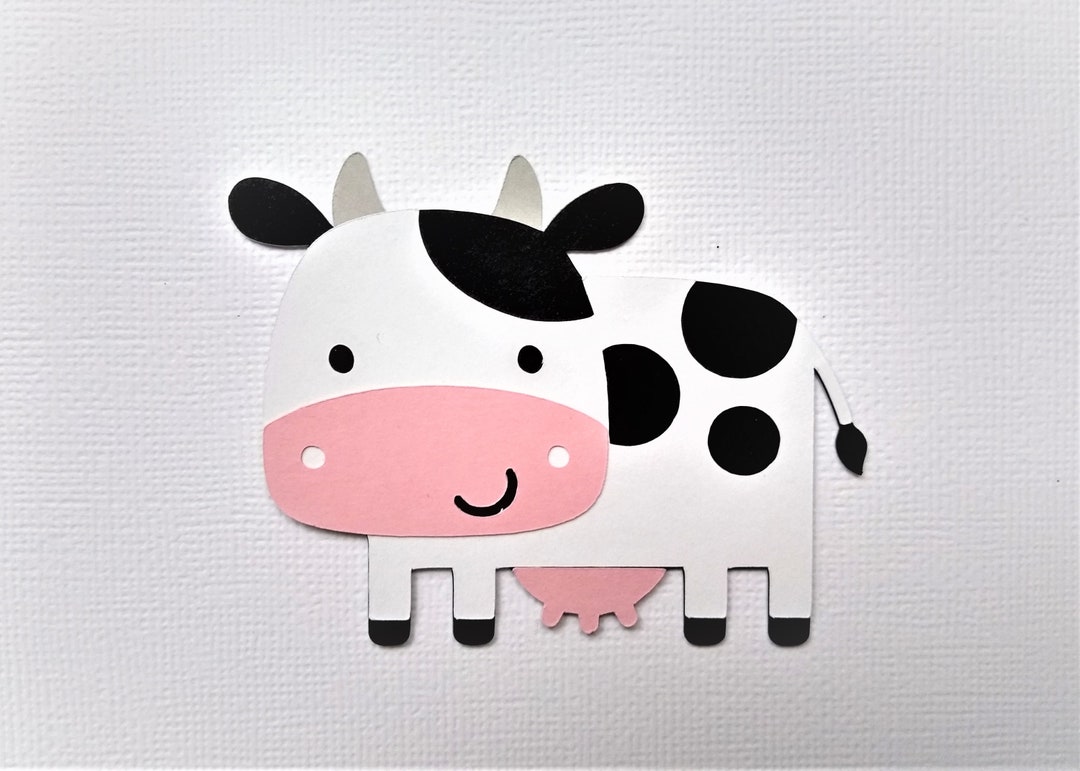 Paper Cow, Farm Animal, Animal Die Cuts - Set of 6 - Etsy