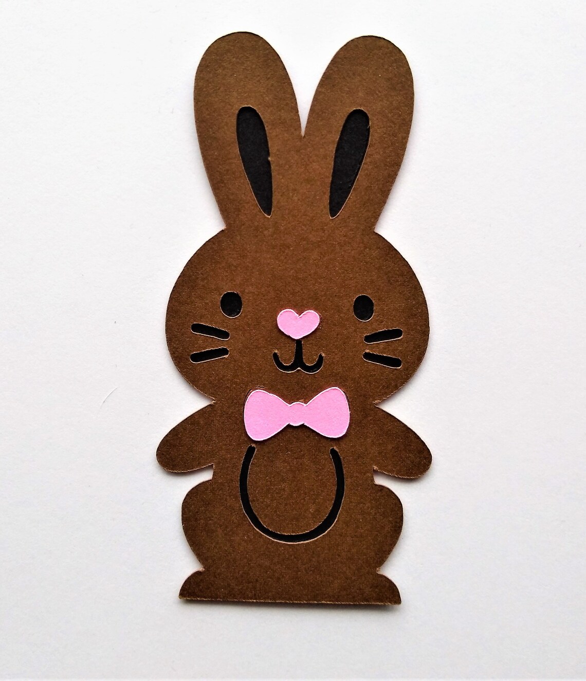 Paper Chocolate Bunny Easter Rabbit Die Cut Pkg of 6 - Etsy