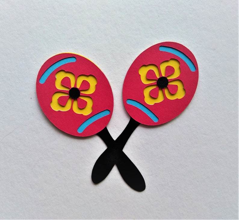 Die Cut Maracas Paper Maracas Set of 4 - Etsy