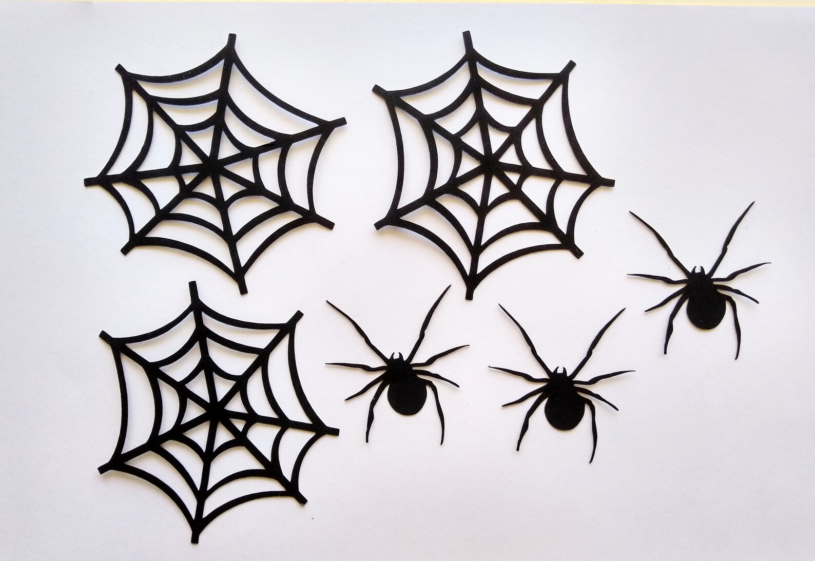 Spider Decoration, Spider Web Die Cuts - Set of 6 - Etsy
