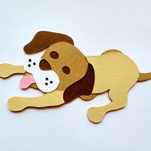 Paper Dog, Dog Die Cut, Dog Cutout, Paper Pup - Set of 4 - Etsy