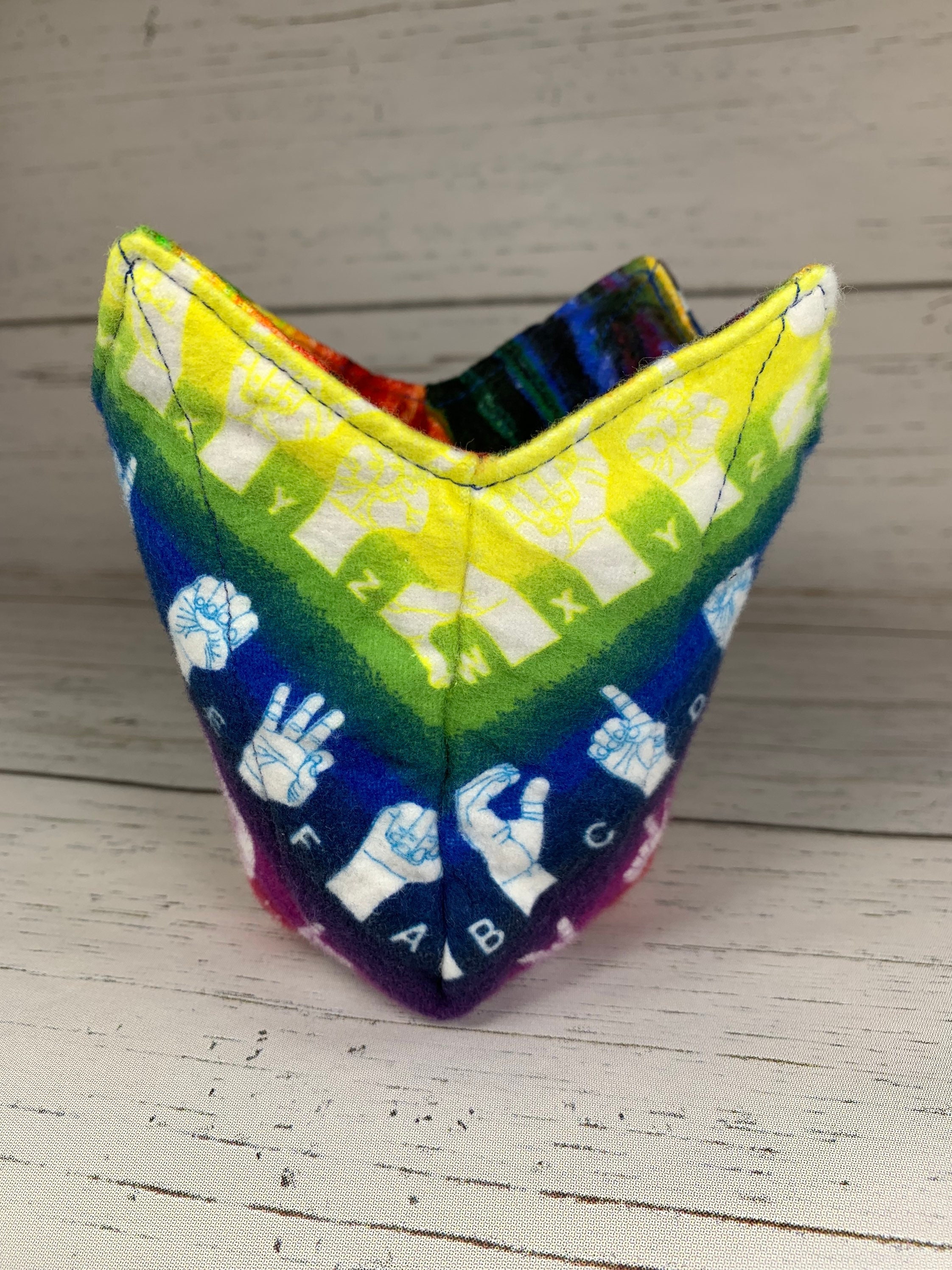 ASL Sign Language Alphabet Ice Cream Pint Cozy Instant | Etsy