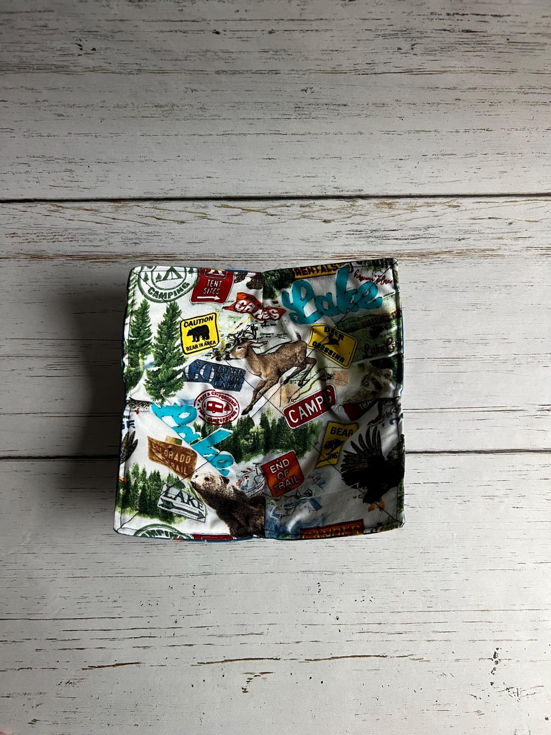 Outdoorsman Hunter Bowl Cozy, Camping Hot Bowl Pad, Fishing Soup Bowl ...