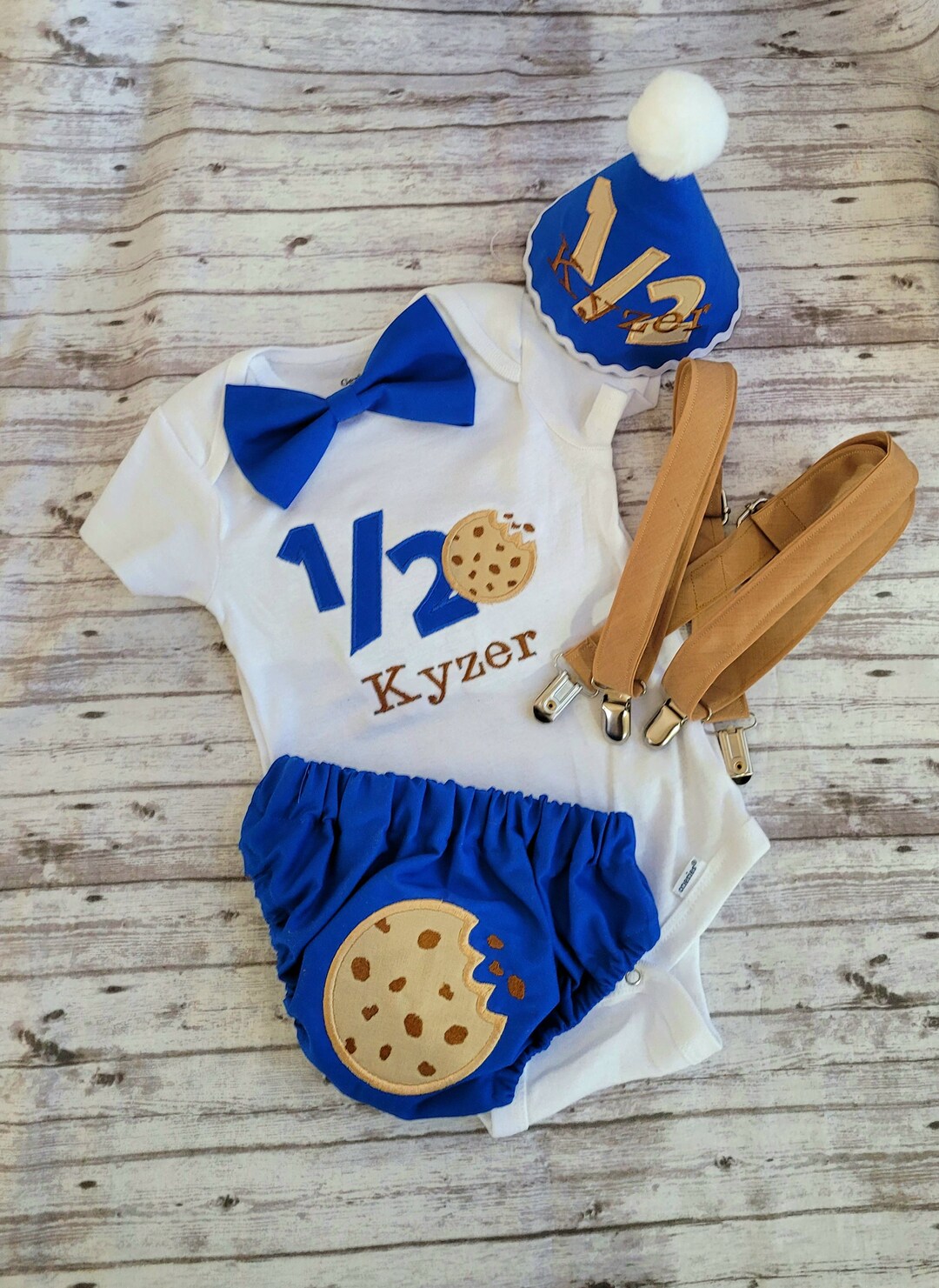 Cookies Cake Smash Outfit,boy Birthday Outfit,boy First Birthday Outfit ...