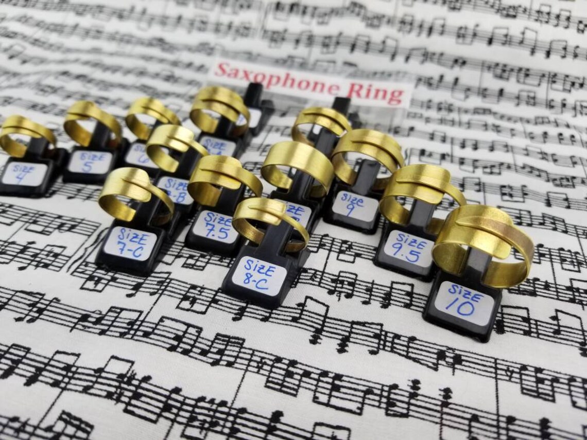 Alto Saxophone Ring Made from authentic musical music | Etsy