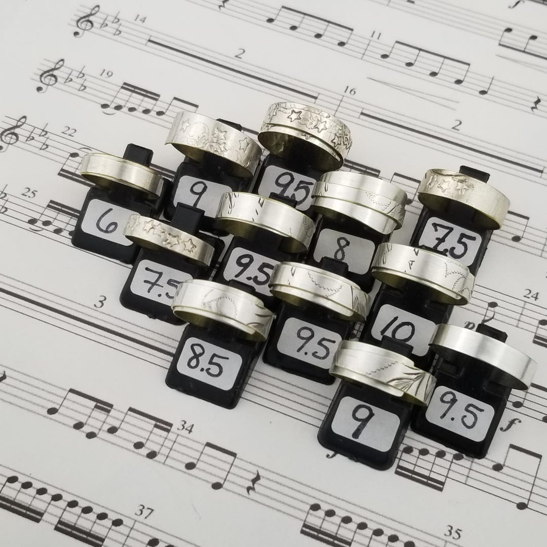 Trumpet Rings Made From Authentic Musical Instrument Vintage Marching ...