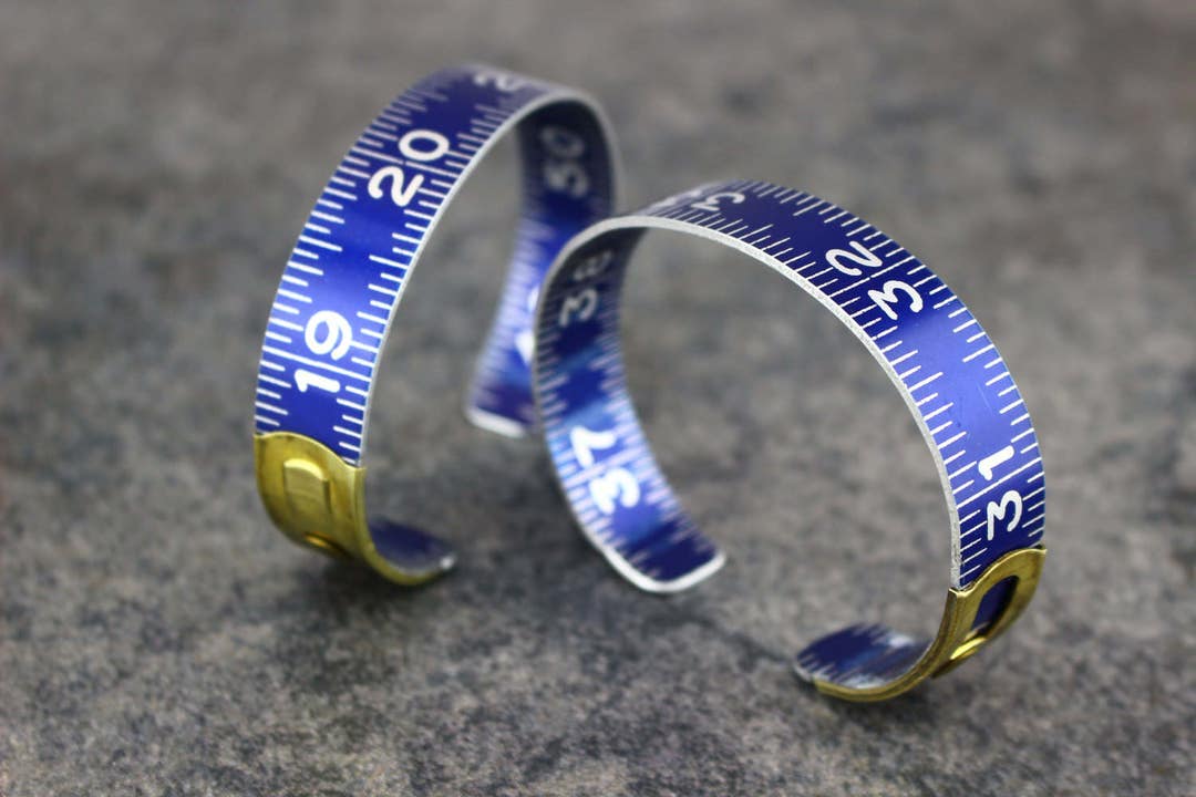 Vintage Antique Globe Master Ruler Bracelet Bangle Cuff Industrial ...