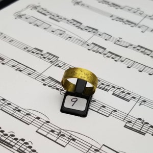 Trombone Rings Made From Authentic Musical Instrument Adjustable Flexible Fit Vintage Band Music ...