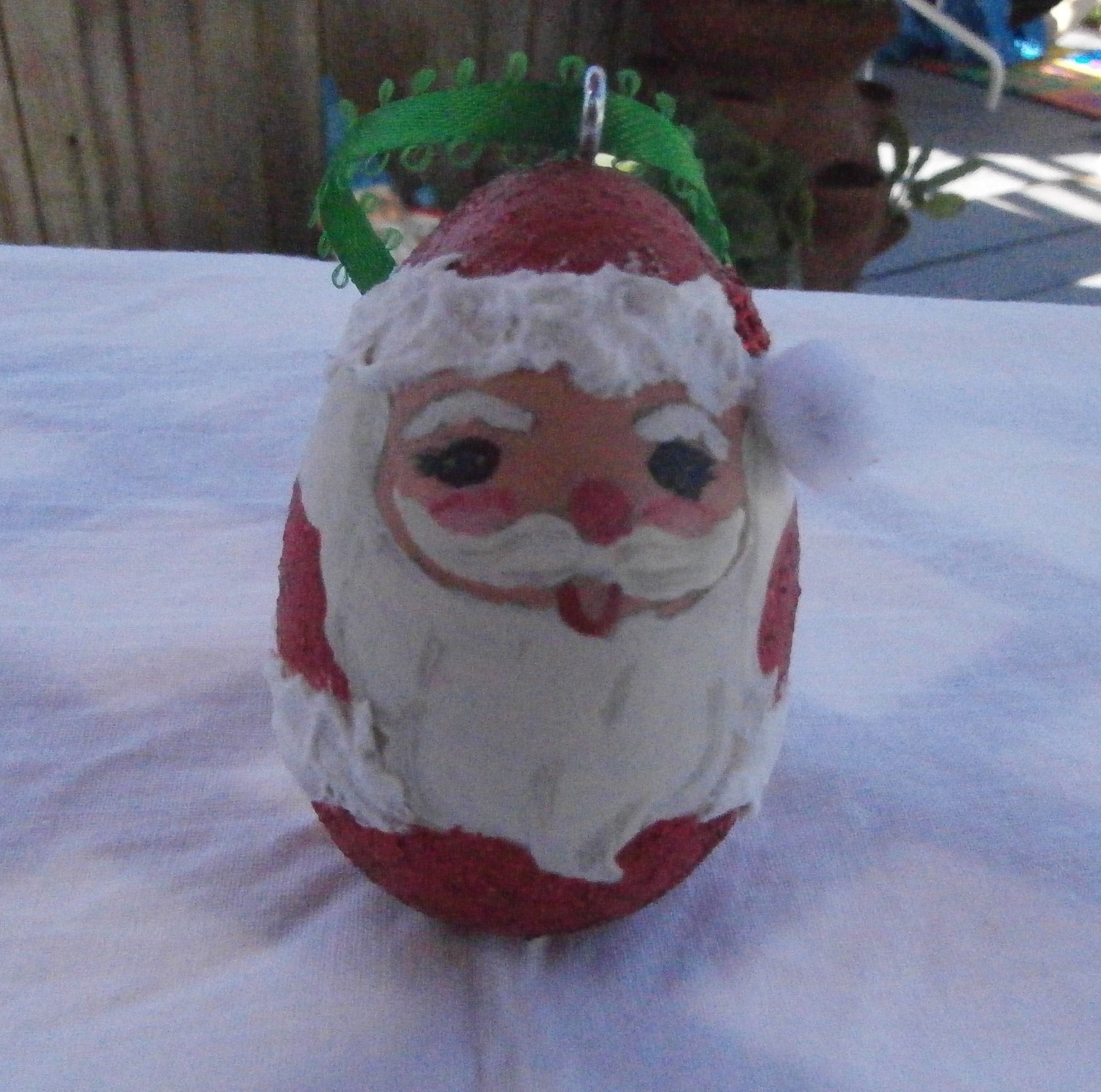 Egg Santa and Mrs Clause ,christmas Tree Decor, Free Standing Wonderful ...