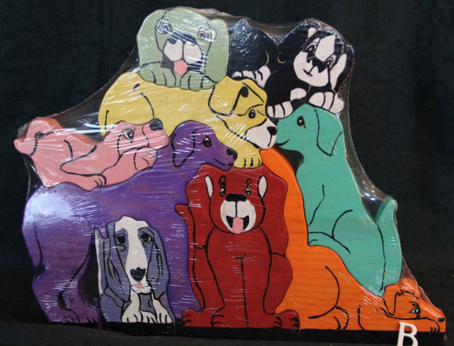 Dogs Stacker Wood Puzzle , Jigsaw Puzzle, Stands Up, Toy, Dog Lover ...