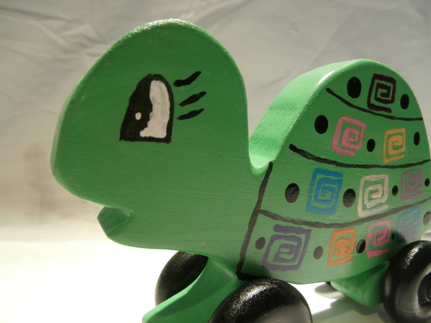 Turtle, Wooden Push Pull Toys , Boys and Girls Fun for Both, Wood ...