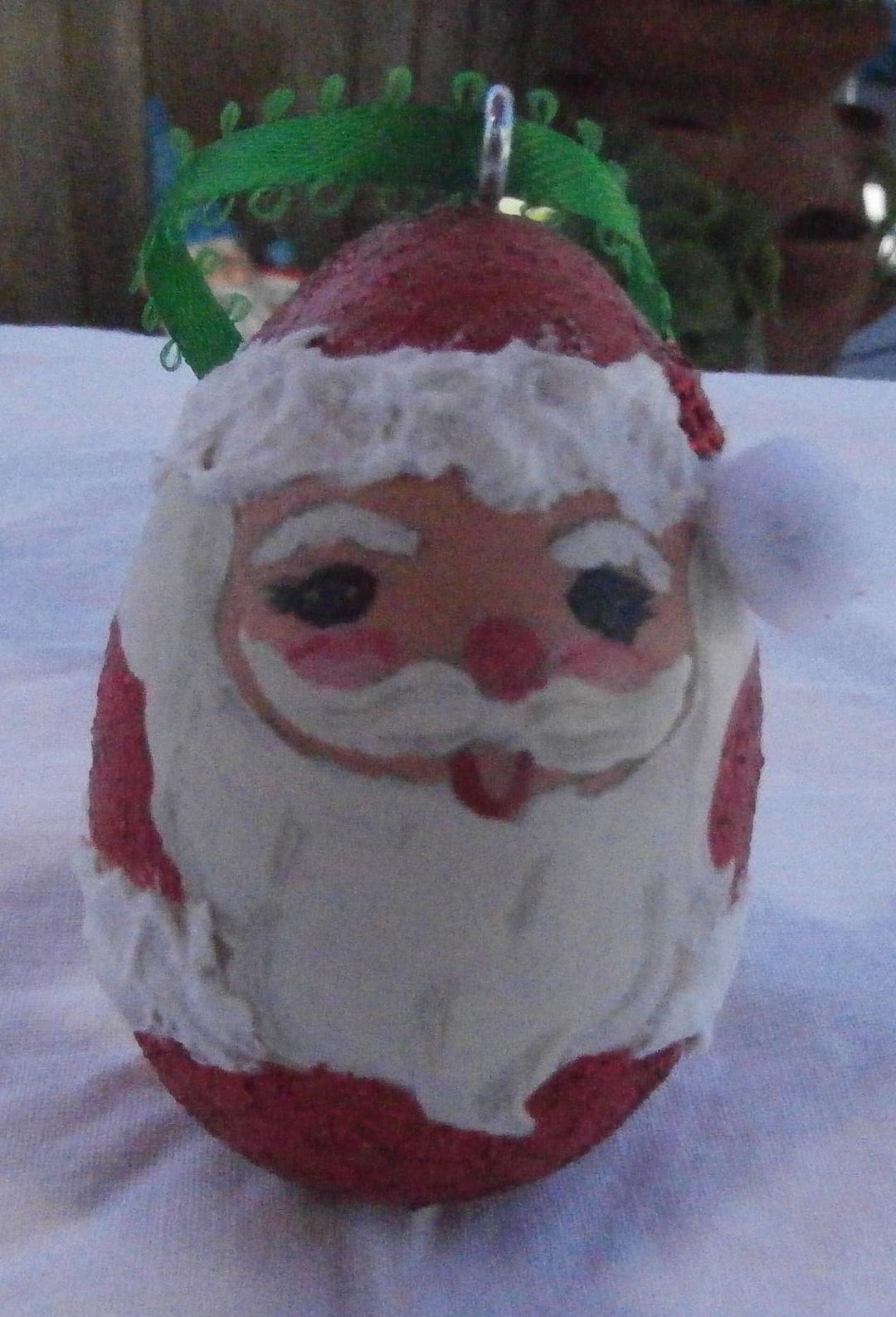 Egg Santa and Mrs Clause ,christmas Tree Ornament .free Standing ...