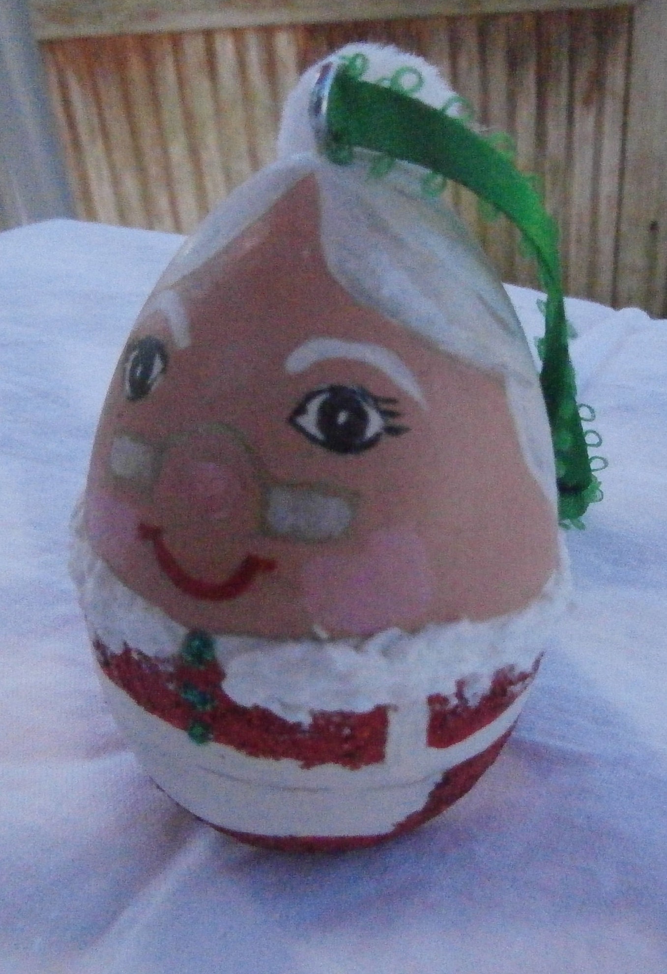 Egg Santa and Mrs Clause ,christmas Tree Decor, Free Standing Wonderful ...
