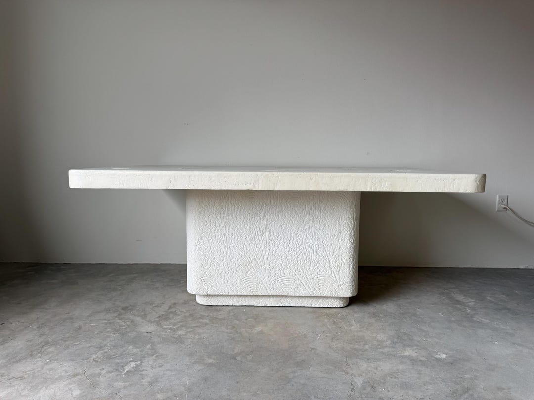 1980’s J. Berdou Style Handmade Plaster Dining or Conference Table - Etsy