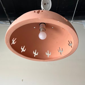 Vintage Native American Handmade Pottery Pendant Light - Etsy