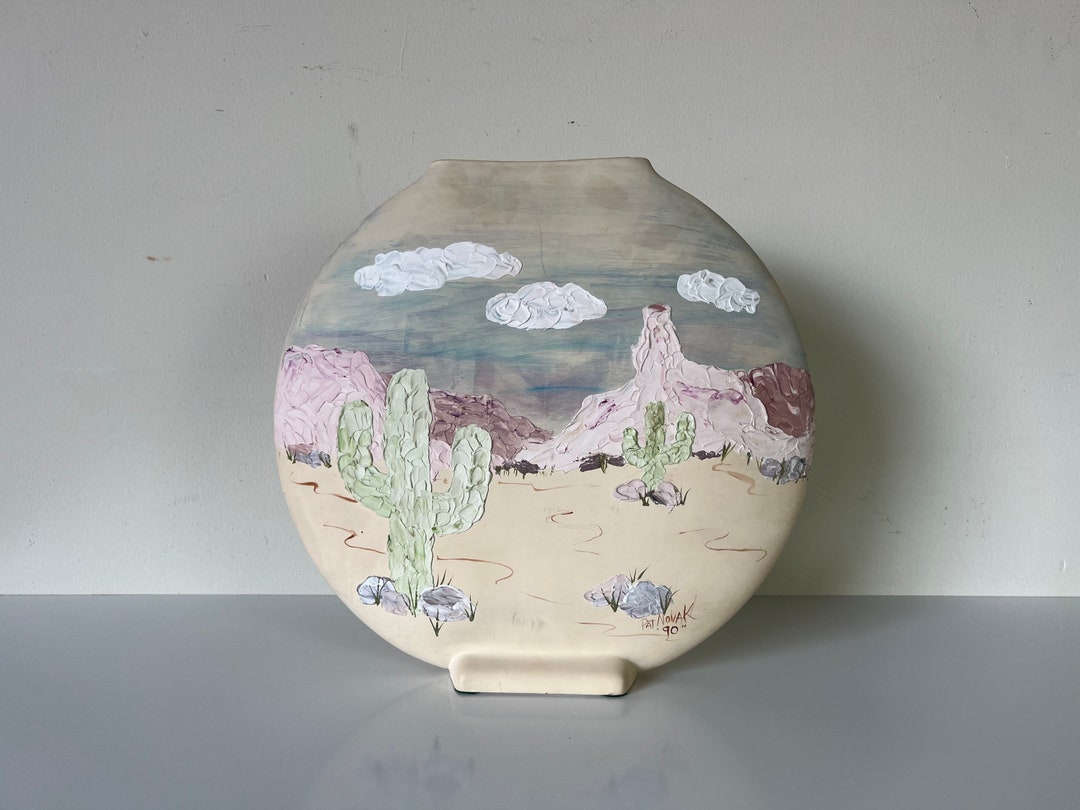 1990's Vintage Pat Novak Southwestern Art Pottery Vase - Etsy