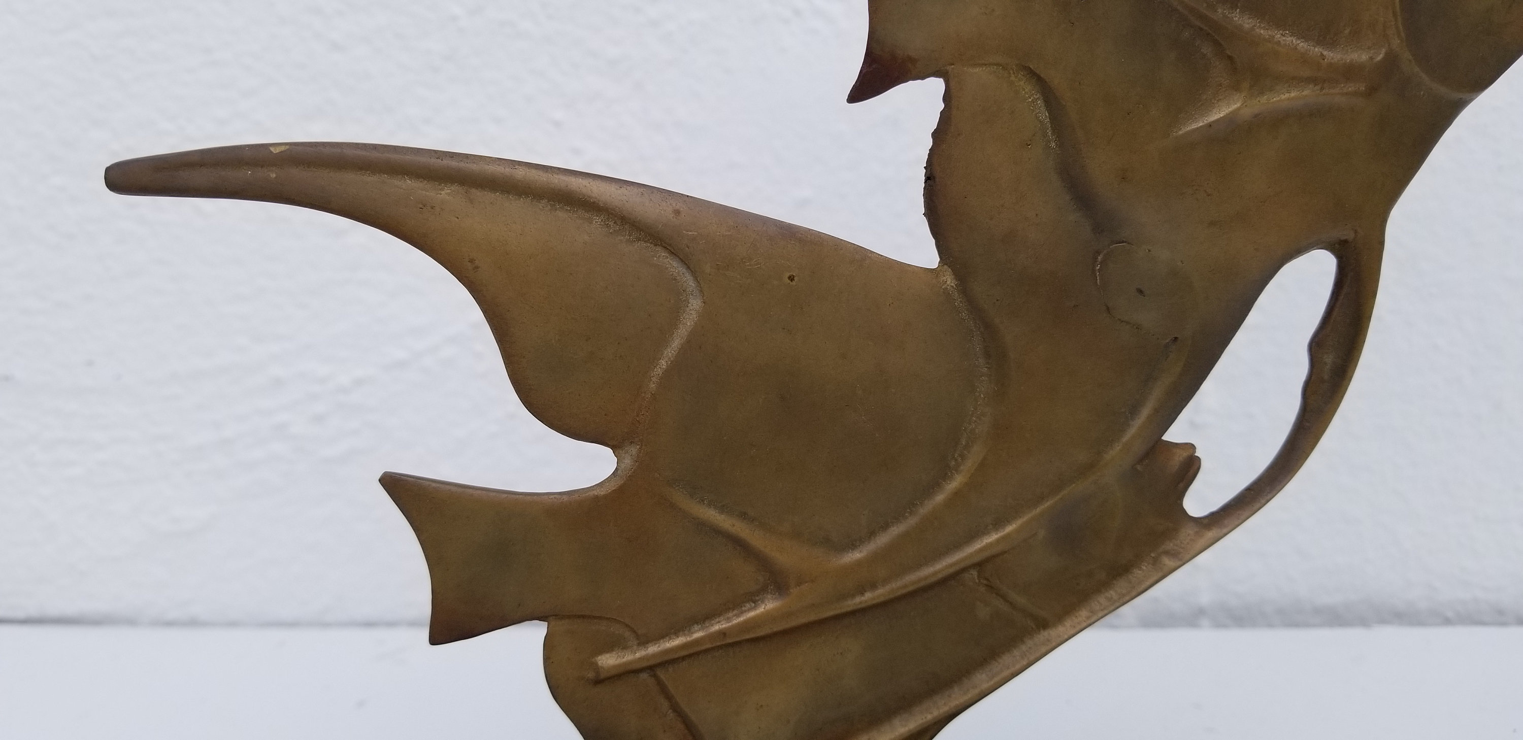 Vintage Brass Fish Table Sculpture . | Etsy