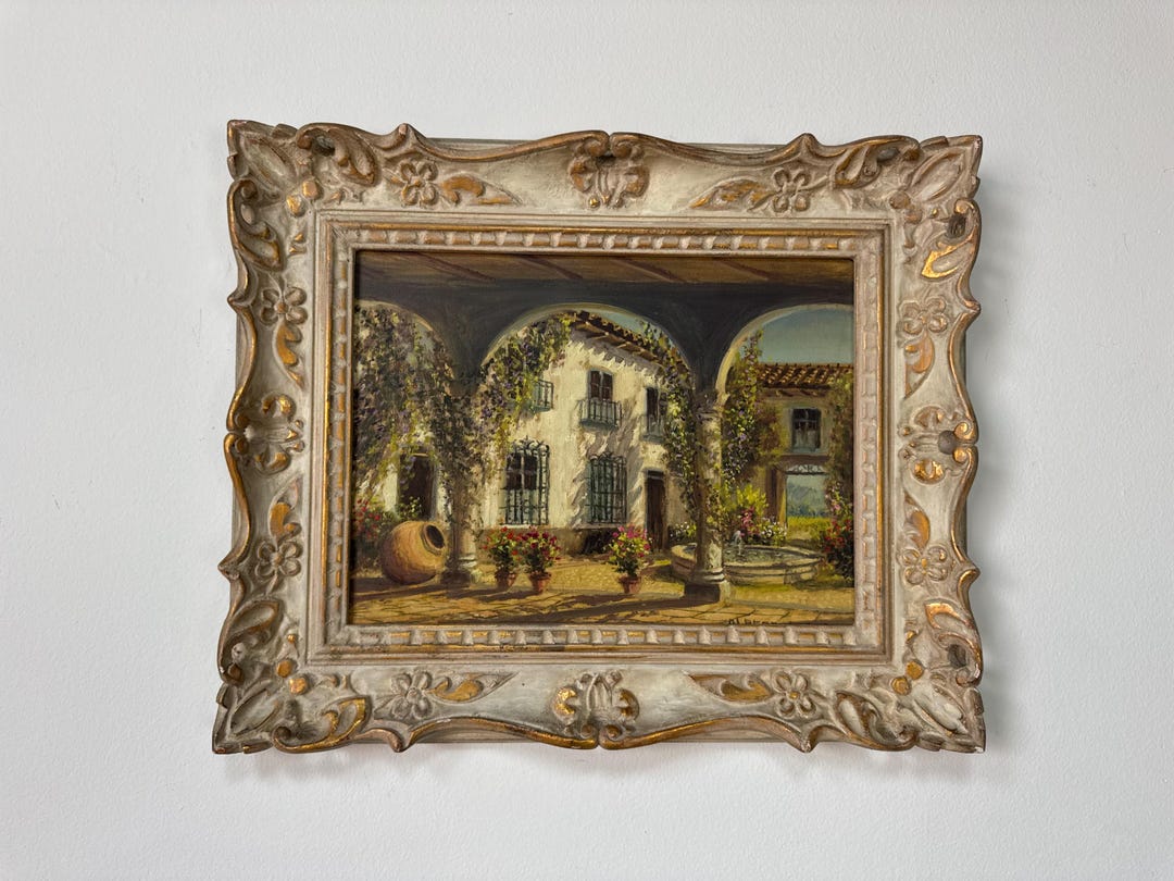 Alberto Lobos (latin American, 1892-1941) Hacienda Impressionist Oil on ...
