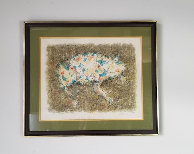 RARE Limited-edition Pastel Litho by Paul Bernhard Seckel ("ravelle ...