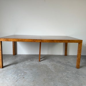 Milo Baughman for Directional Burl Wood Parsons Rectangular Dining Table - Etsy