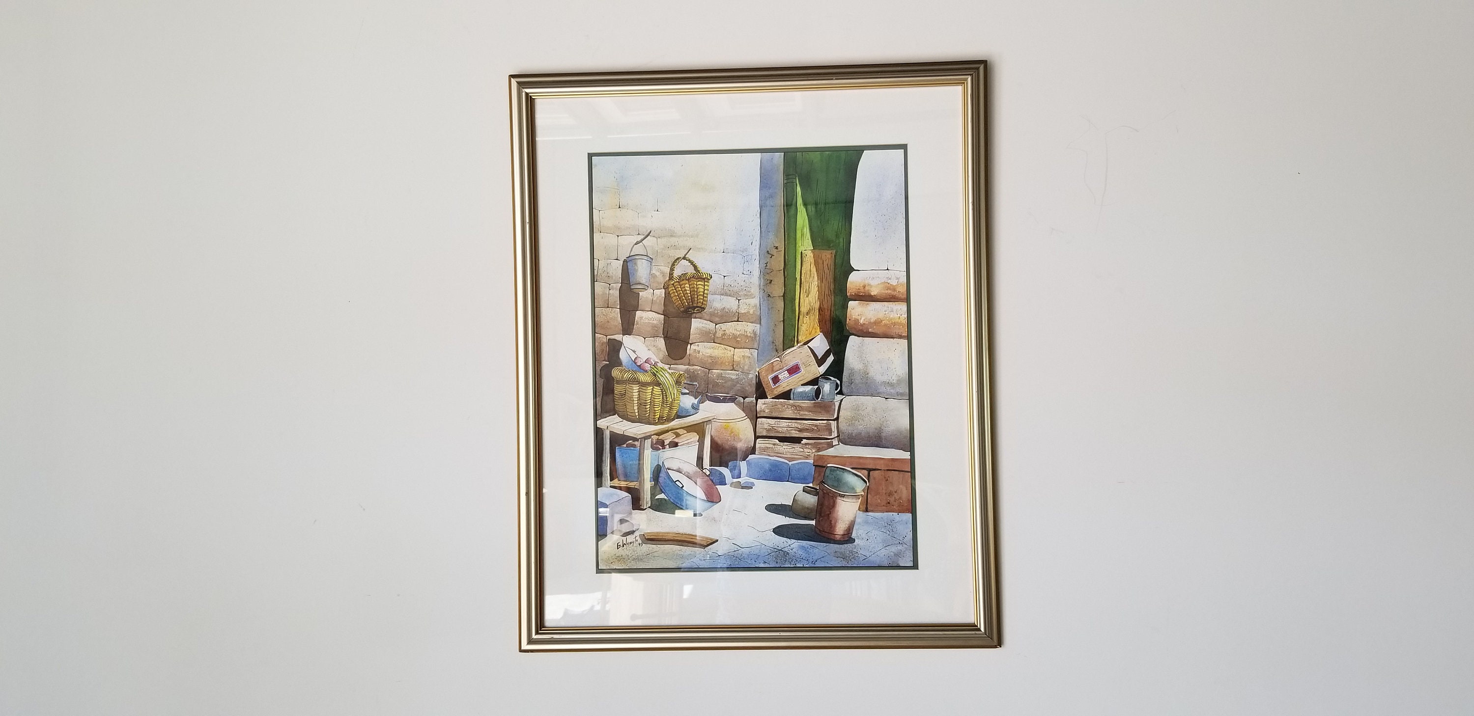 1990s Peruvian Still Life Watercolor Painting by G. Wuayta | Etsy