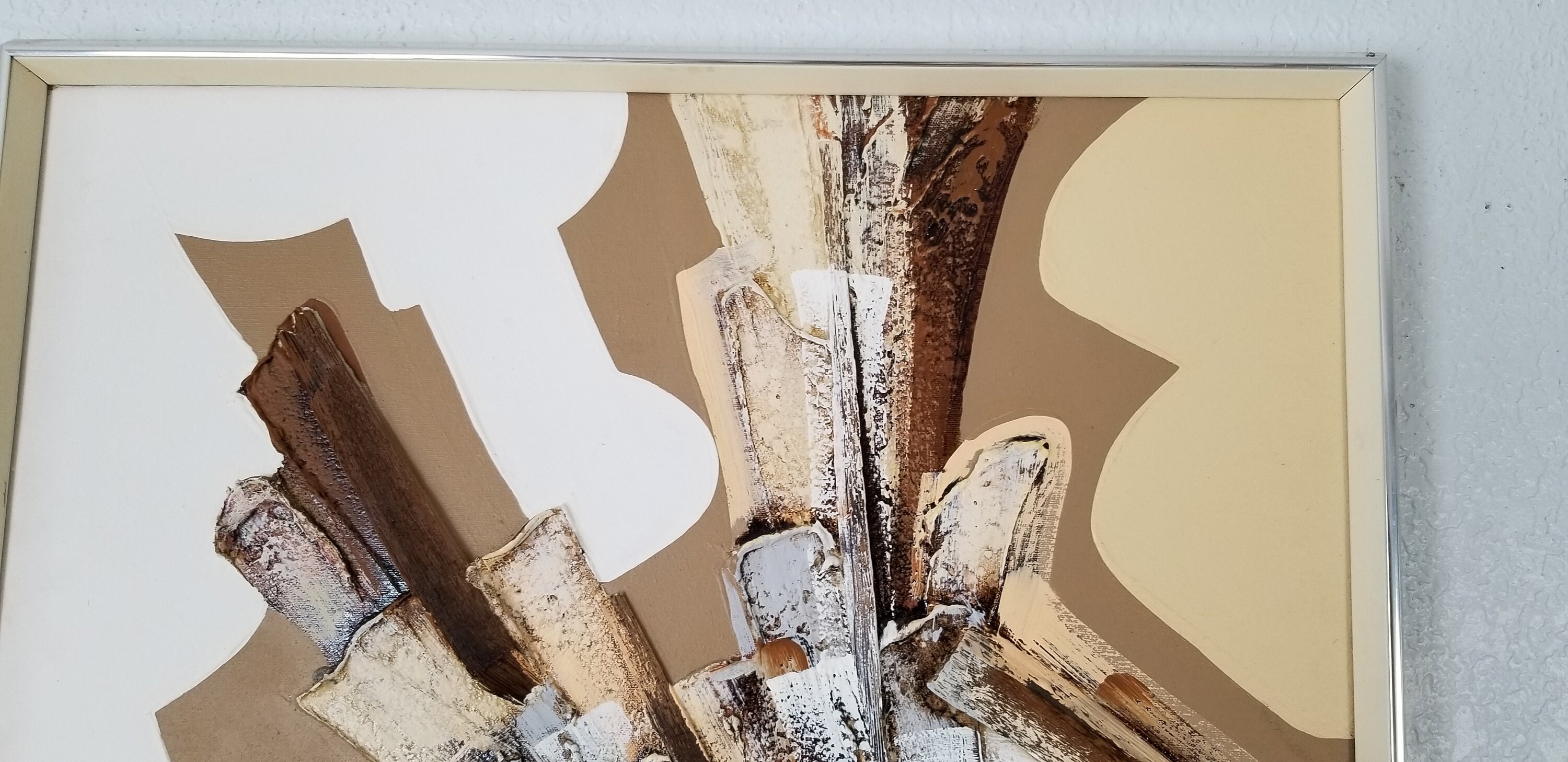 1979 Frank Walcutt Mixed Media Collage Abstract Painting . - Etsy