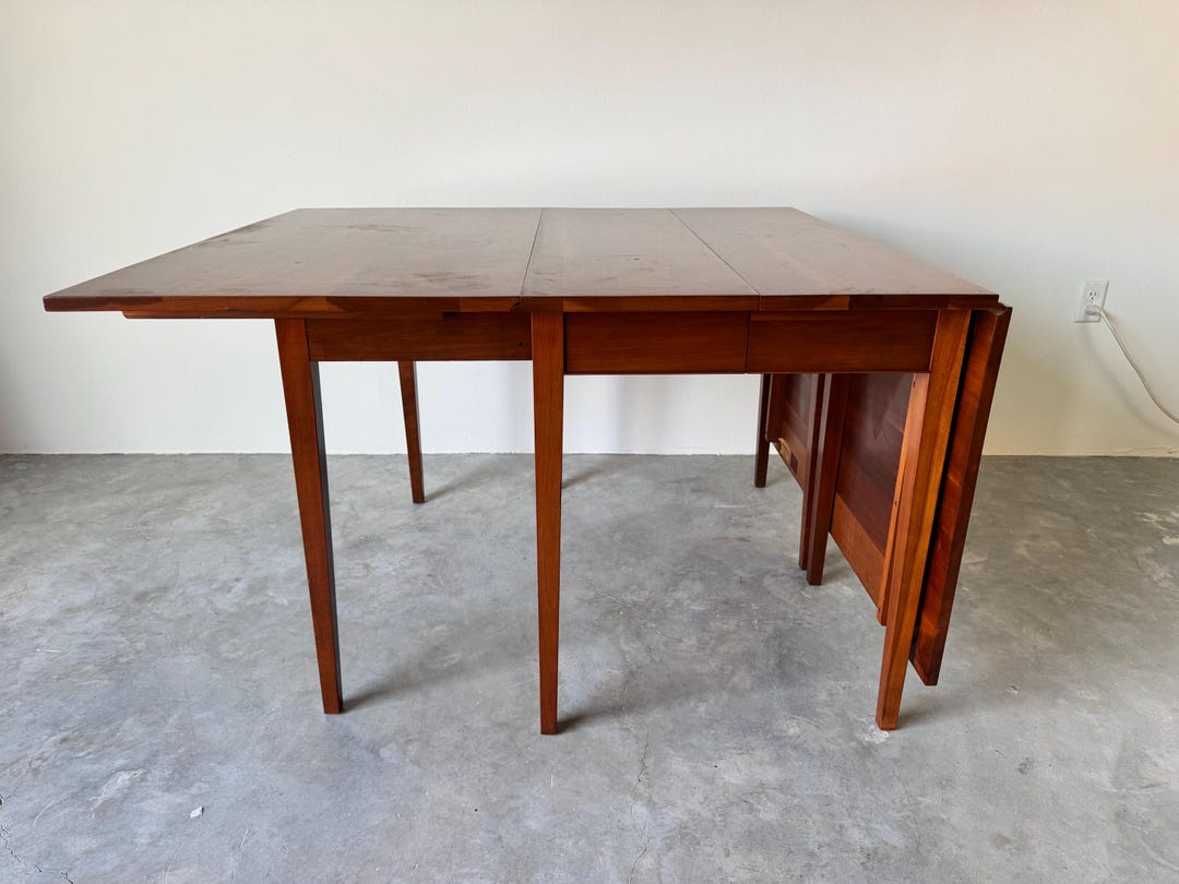 Vintage Henkel Harris Williamsburg-style Solid Cherry Drop Leaf Dining Table - Etsy