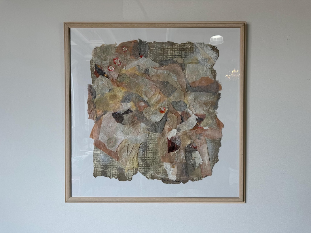 Susan Ullman, American (1943 - 2021) Mixed Media Collage Wall Art ...