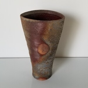 Mid-century Rustic Texture Art Pottery Vase . - Etsy