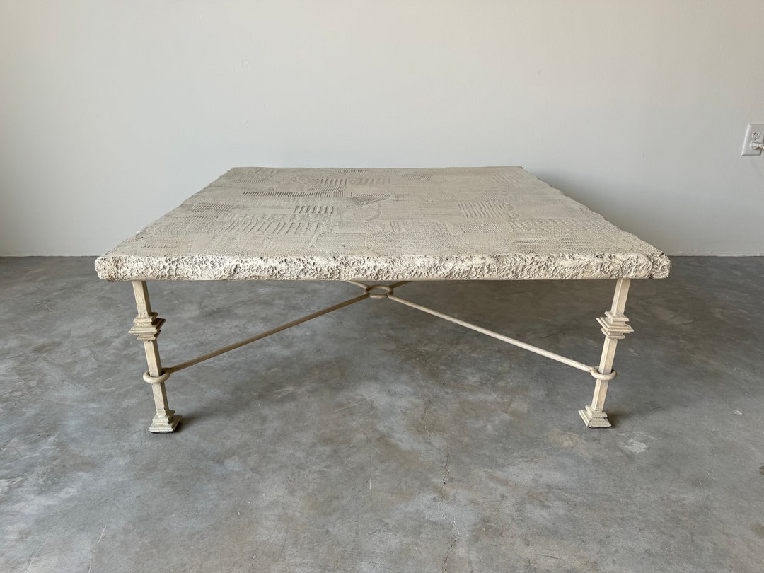 1980's J. Berdou Art Handmade Postmodern Coffee Table - Etsy