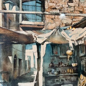 1980's Gustave Wander Impressionist Watercolor Painting - Etsy