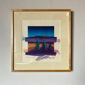 Patrick Coffaro (B. 1941) " Sheer Heaven " Mixed Media Landscape ...