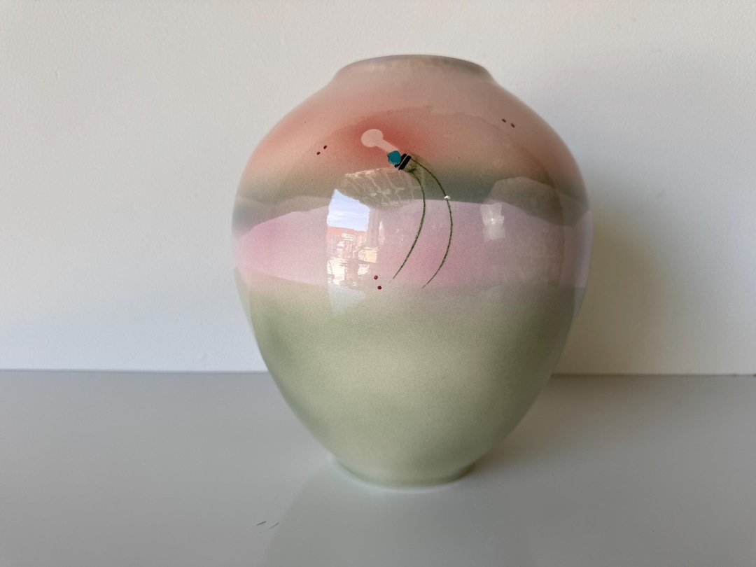 1985 Postmodern Studio Art Pottery Vase by Judith Stiles - Etsy