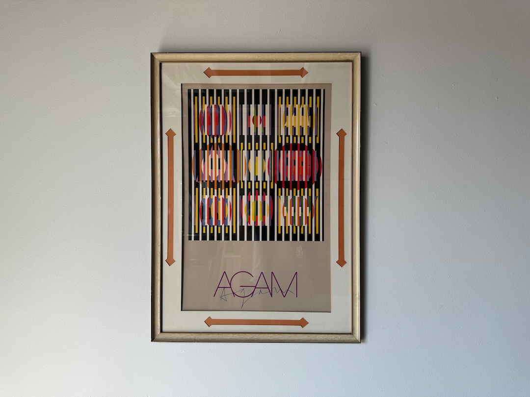 Yaacov Agam " Op Art " Hand Signed Poster - Etsy