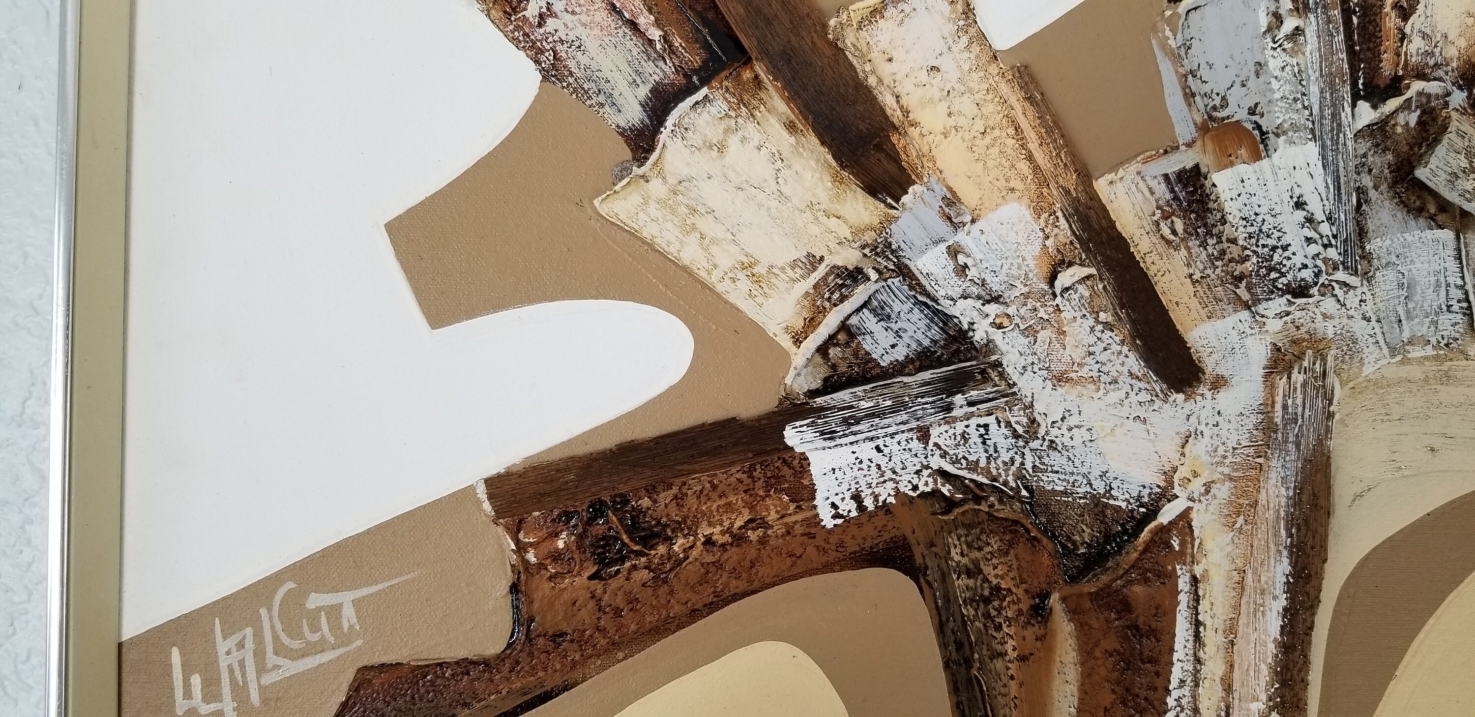 1979 Frank Walcutt Mixed Media Collage Abstract Painting . - Etsy