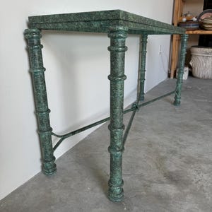 1980s Postmodern Verdigris Metal Console Table After Giacometti - Etsy