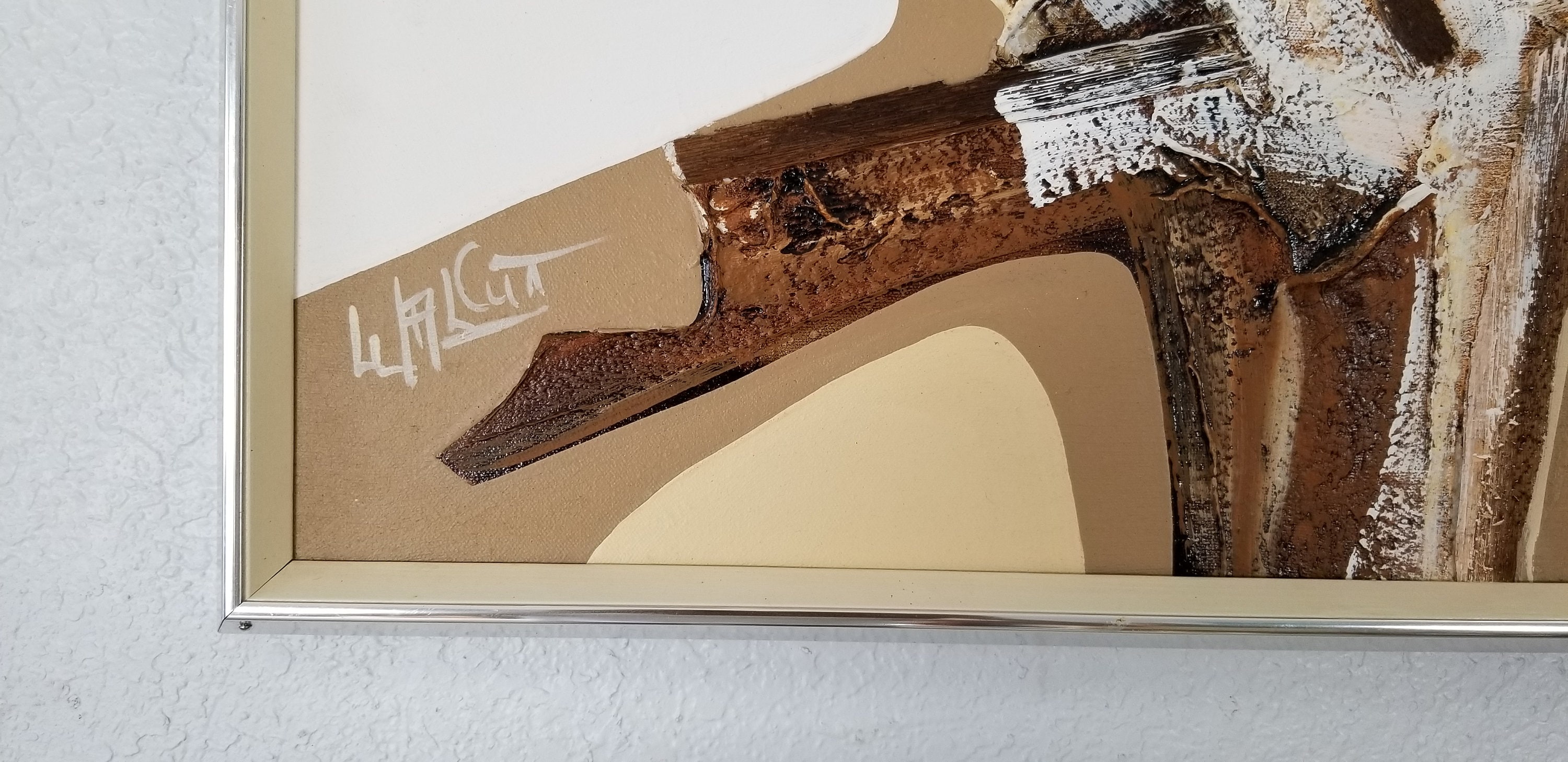 1979 Frank Walcutt Mixed Media Collage Abstract Painting . - Etsy