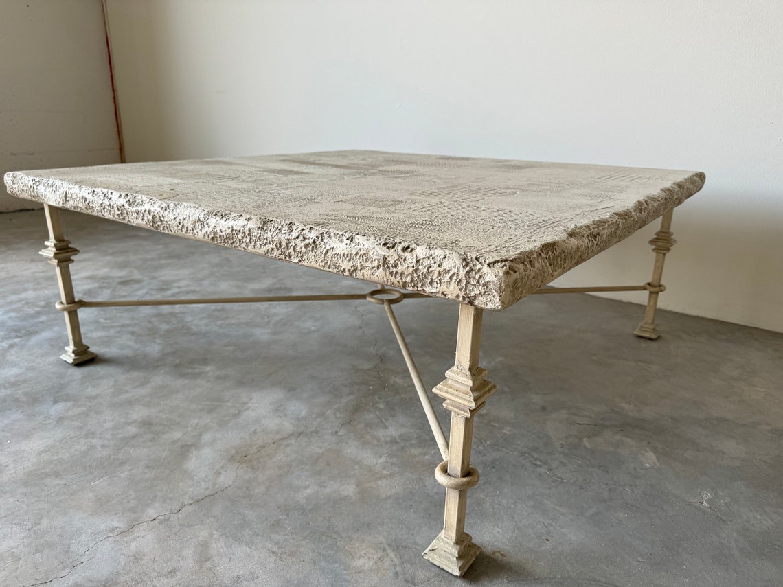 1980's J. Berdou Art Handmade Postmodern Coffee Table - Etsy