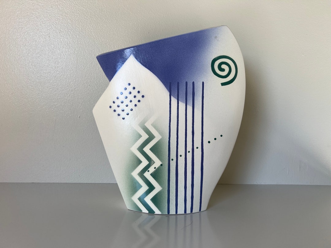 John Bergen Postmodern Ceramic Vase - Etsy
