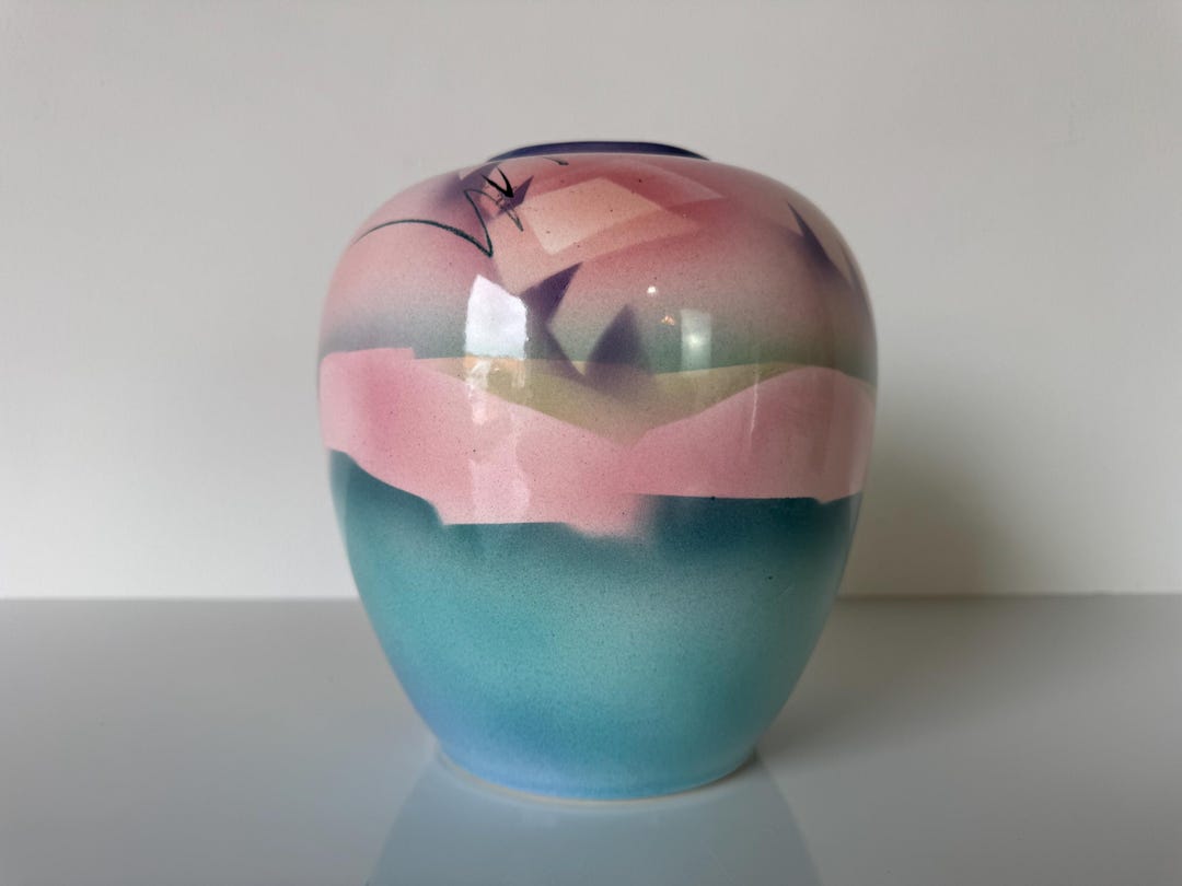 1980's Vintage Judith Stiles Art Ceramic Vase, Signed - Etsy