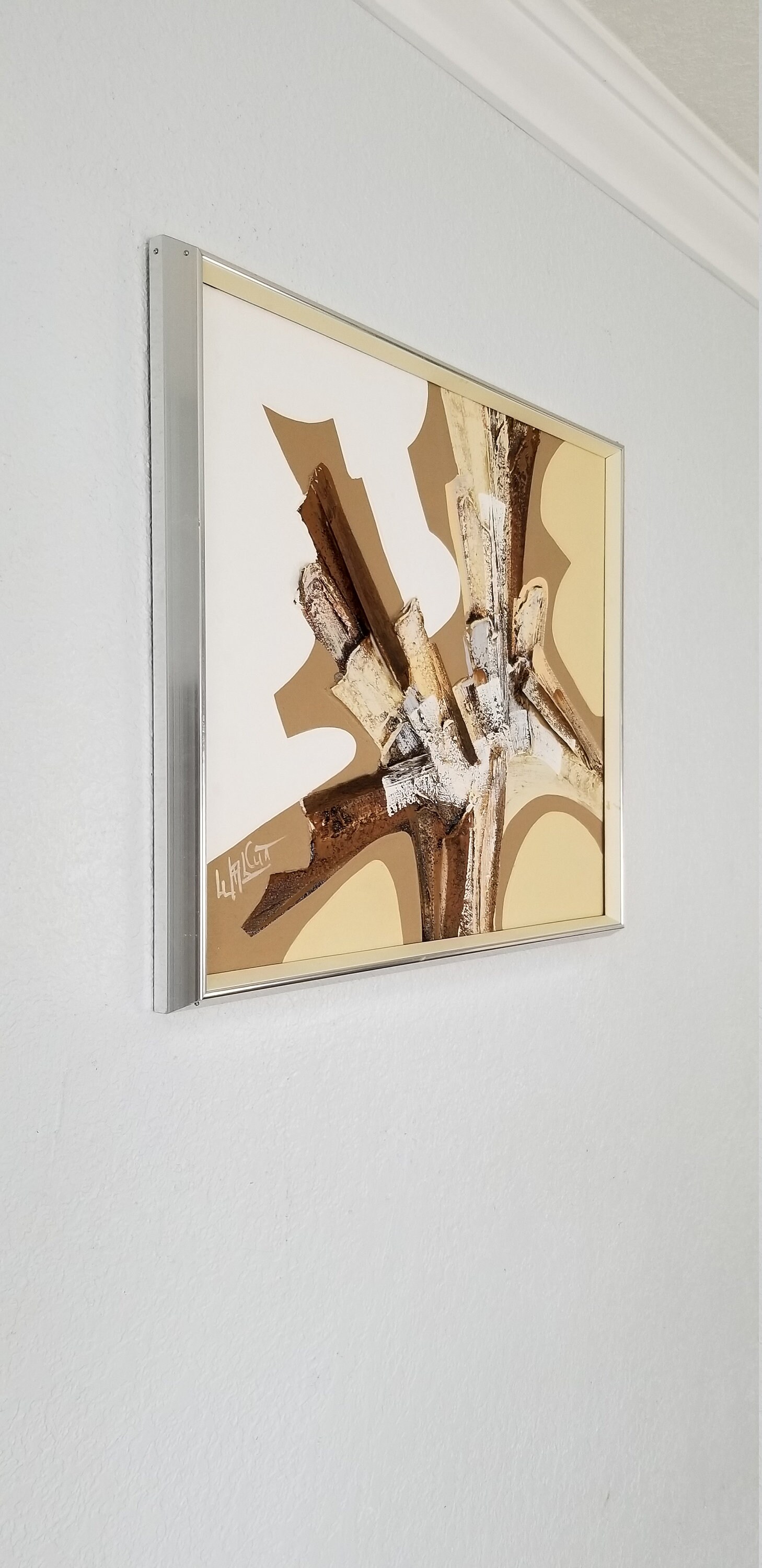 1979 Frank Walcutt Mixed Media Collage Abstract Painting . - Etsy