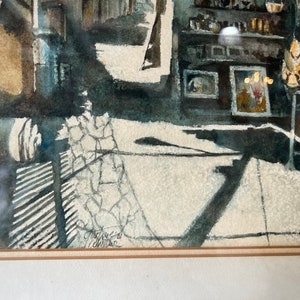 1980's Gustave Wander Impressionist Watercolor Painting - Etsy