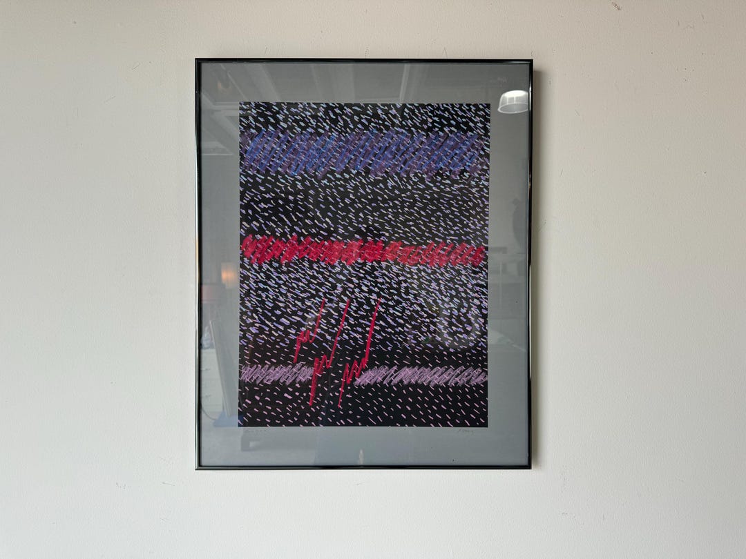 Harris G. Strong " Mardi Grass II " Lithography and Pastel ...