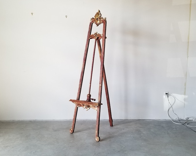 Italian Rococo Style Carved Wood Easel - Etsy