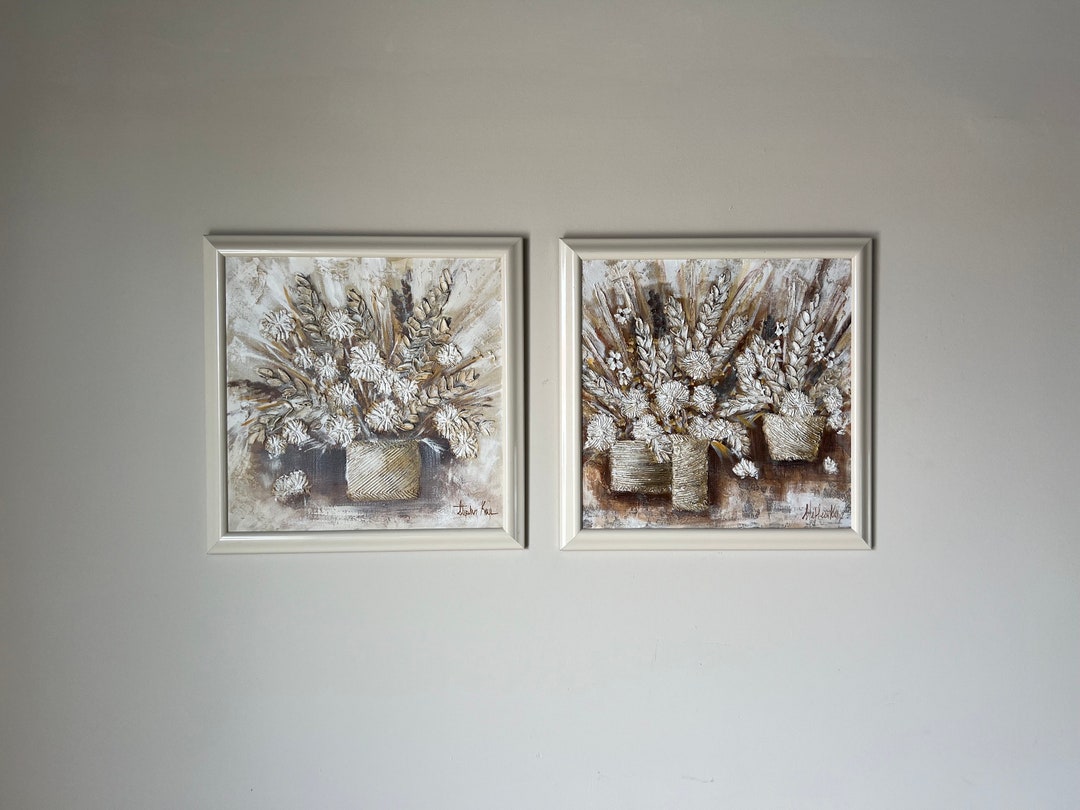 Stephen Kaye Heavy Impasto Still Life Paintings - a Pair - Etsy
