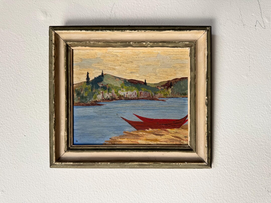 1960s Vintage Impressionist Coastal Landscape Oil Painting by Leli - Etsy