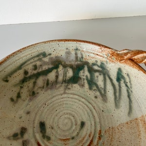 Vintage Organic Texture Studio Pottery Bowl W/ Handles, Signed - Etsy