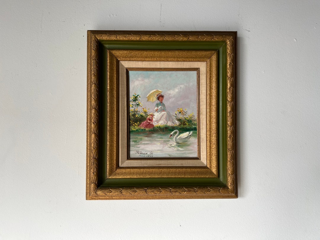 1960's Ramon H. Figurative Impressionist Oil Painting, Framed - Etsy
