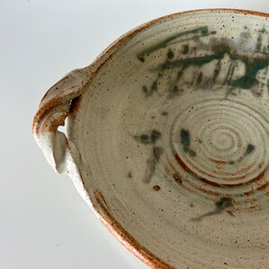 Vintage Organic Texture Studio Pottery Bowl W/ Handles, Signed - Etsy