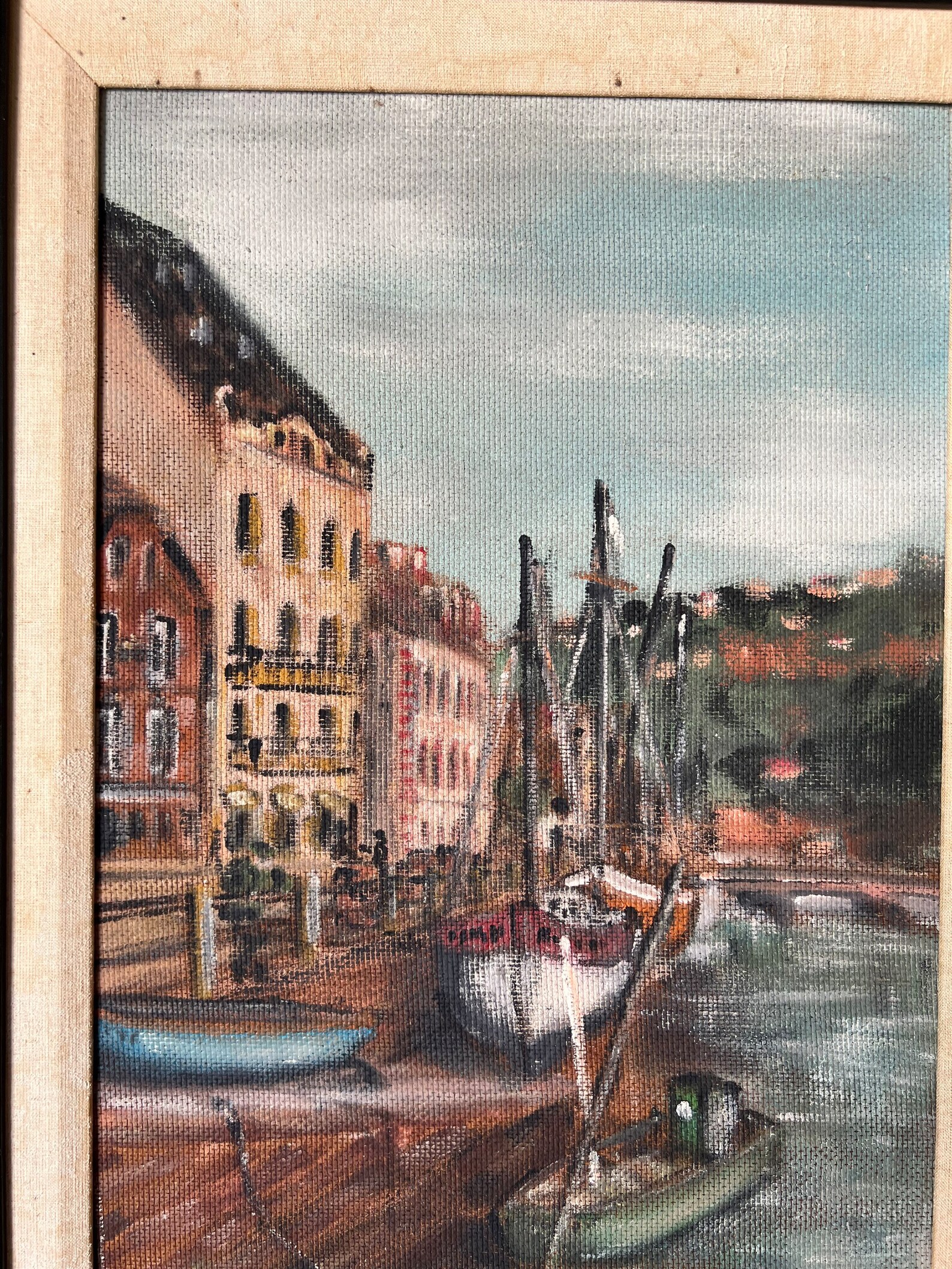 70's F. Rochelle Italian Village Corridor Harbor With - Etsy